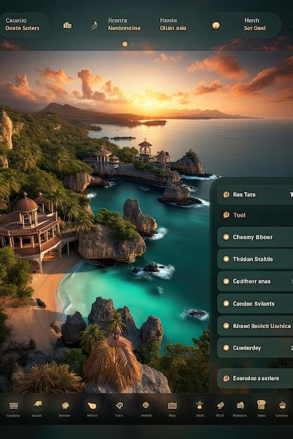 Premium Ai Image Travel Booking Platform Ui Mockup Design A Ui Mockup For A Travel Booking