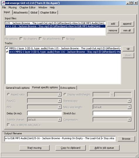 How To Edit MP Audio Page Joining MP Streams AfterDawn Guides