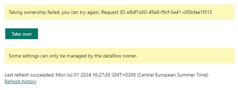 Solved Cannot Take Over Dataflow Gen2 Anymore Microsoft Fabric Community