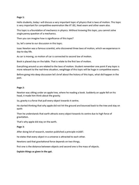 Script Newton Laws Pdf