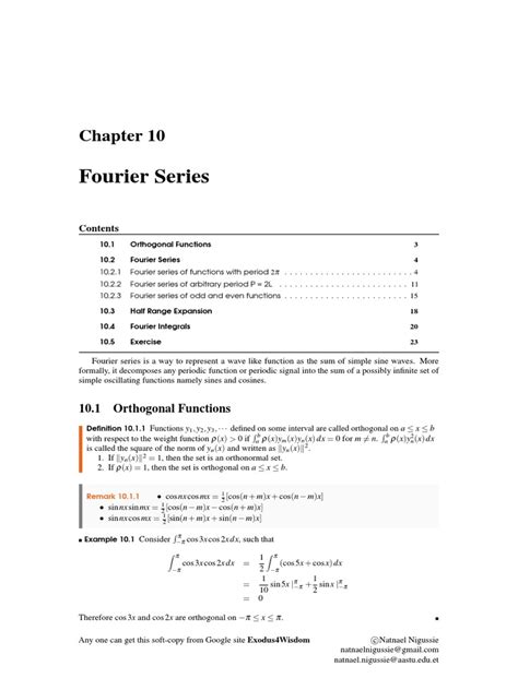 Fourier Series Explained Pdf Trigonometric Functions Fourier Series