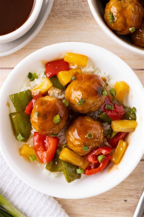 Sweet And Sour Baked Chicken Meatballs For The Love Of Leftovers