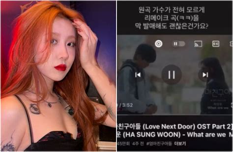 ‘엄친아 Ost 표절 의혹…백예린 “부끄럽게 생각해야” 공개 저격