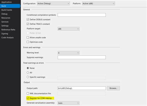 C Net Dll Needs Registering Again Each Time It Is Compiled Stack