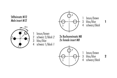 Profibus M12 Connector Pinout Coding Connector Color