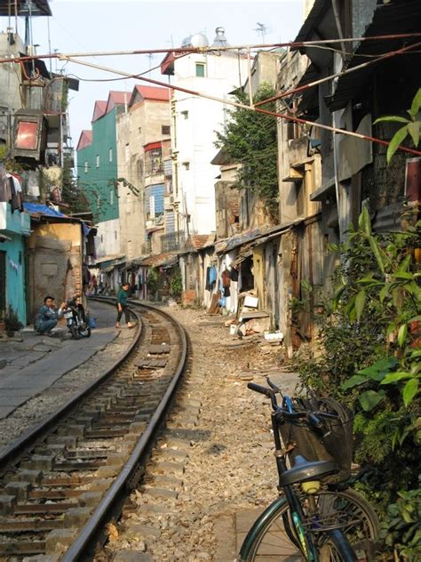 Passageway Train Track Of Hanoi Vietnam