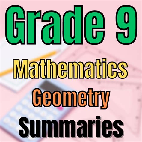 Grade 9 Mathematics Geometry Term 1 4 Classroom101