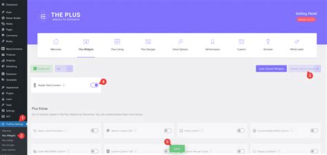 Header Meta Content Widget Settings Overview The Plus Addons For