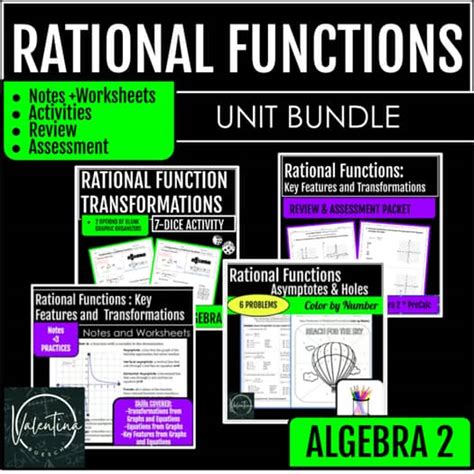 Rational Functions Unit Bundle By Valentina Boesch TPT