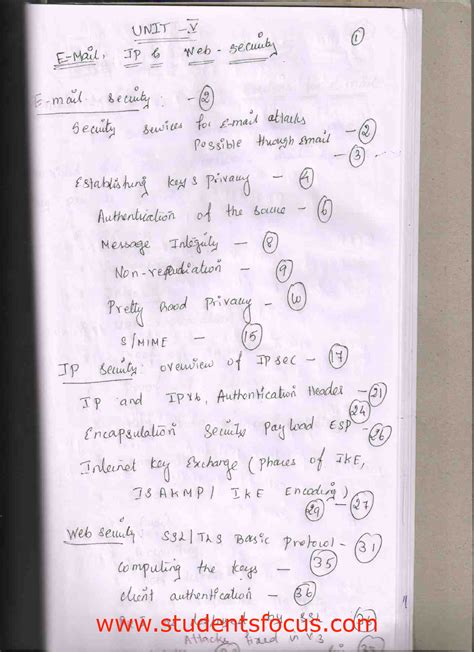 Unit 5 Notes Cryptography Studocu