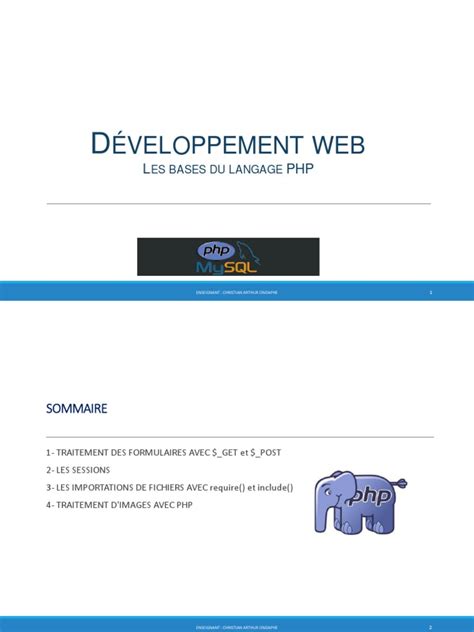 Cours Developpement Web 2 Descargar Gratis Pdf Php Cookie