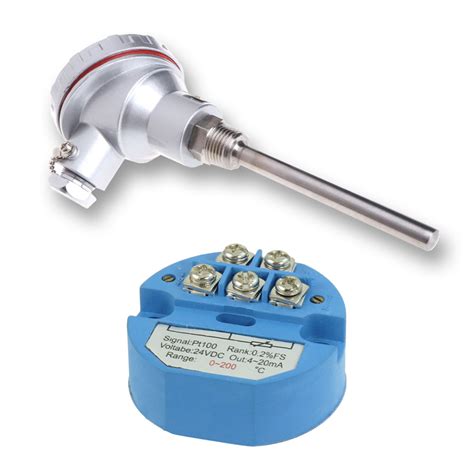 Pt100 Temperature Sensor Probe Transmitter 50 100c Output 4 20ma 24vdc A Pioneering Force In