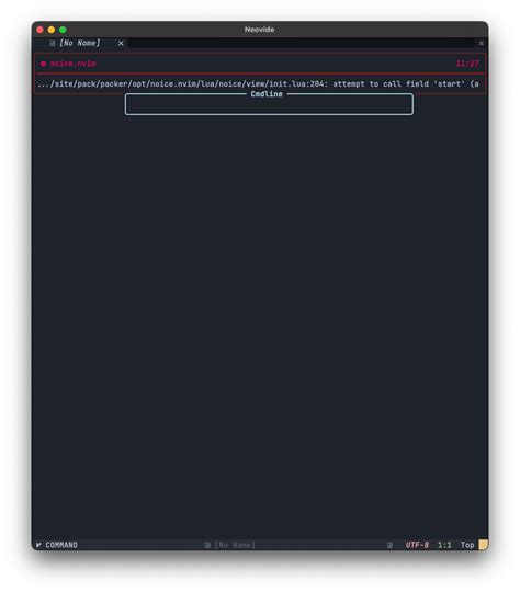not compatible with neovide · issue 17 · folke noice nvim · github