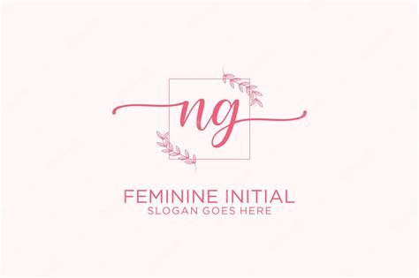 Premium Vector Initial Ng Beauty Monogram And Elegant Logo Design Handwriting Logo Of Initial