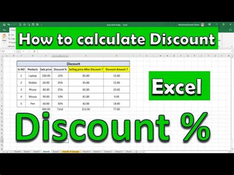 How To Calculate Discount In Excel How To Calculate Discount In MS
