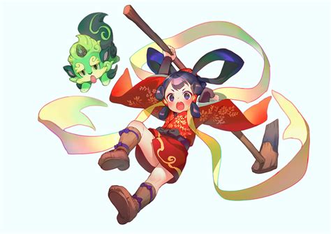 Sakuna Hime And Tama Jii Tensui No Sakuna Hime Drawn By Pagye Danbooru