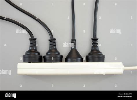 A Close Up Shot Of An Australian Power Cord Stock Photo Alamy