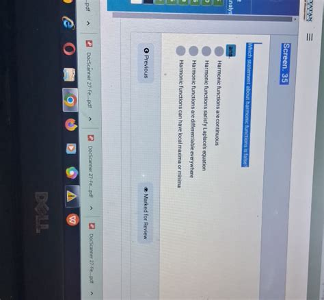 Which Statement About Harmonic Functions Is Studyx