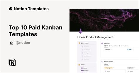 top 10 paid kanban templates notion template marketplace