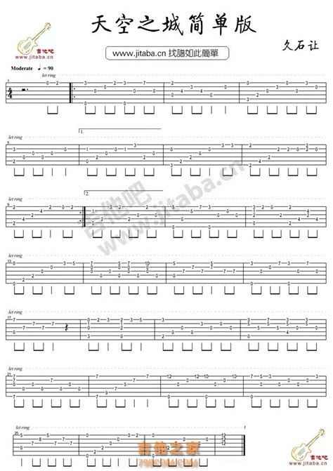 简单指弹吉他谱 新手吉他指弹谱 新手指弹入门80首