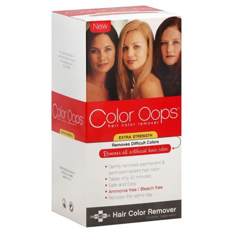 Ion Hair Color Remover Vs Color Oops Warehouse Of Ideas