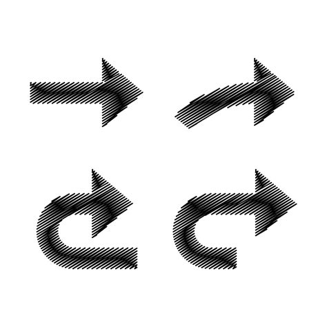 Free Vector Right Arrow Scribble Style