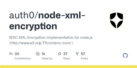 Github Auth0node Xml Encryption W3c Xml Encryption Implementation For Nodejs W3