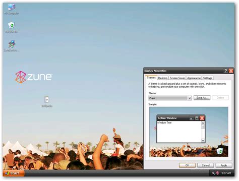 Microsoft Zune Theme For Winxp Download Softpedia