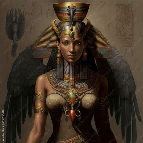 Ancient Egyptian Goddess Of Fertility And Motherhood Maat Fantasy