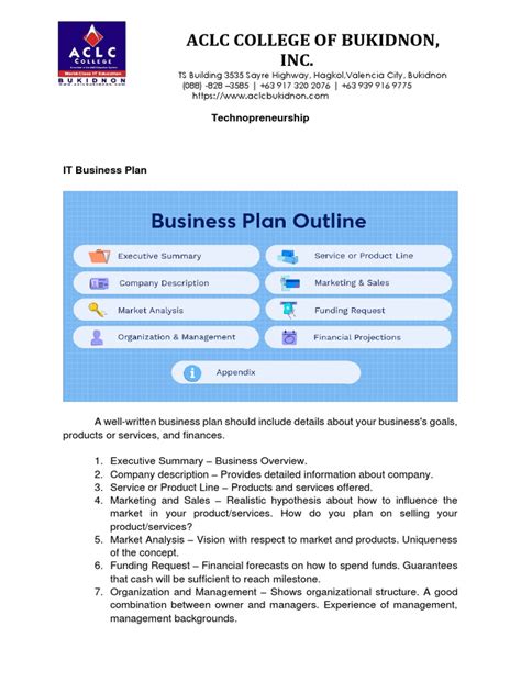 Business Plan Guidelines Pdf Marketing Strategy Marketing