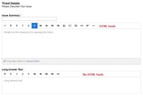 long answer form field doesn t allow html content as expected · issue 5107 · osticket osticket