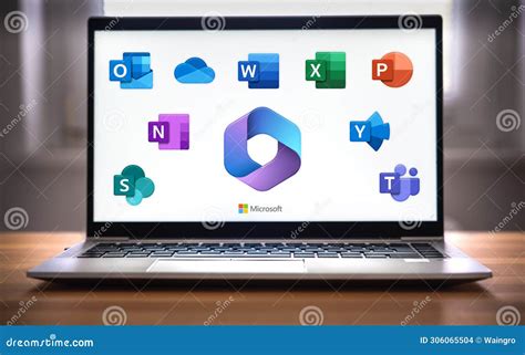 Microsoft 365 Office Software Product Displayed On Computer Editorial