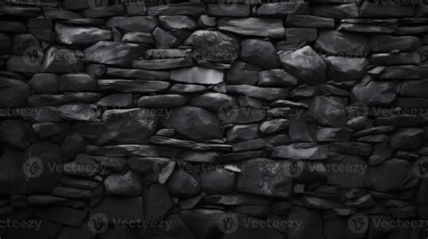 Rough Dark Stone Wall Texture Black Gray Background 22333335 Stock