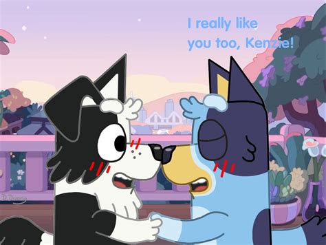 Sweet Declaration Of Love 1 Bluey Blueyfanart Blueyxmackenzie