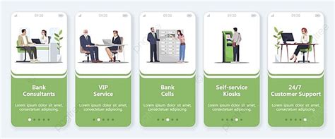 Bank Services Onboarding Mobile App Screen Vector Template Banner Template Download On Pngtree
