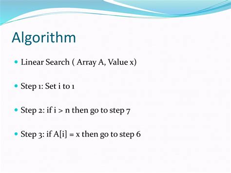Linear Search In Ds Ppt