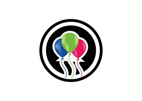 Minimalist 3d Colorful Balloon Logo Design Vector Template Balloons