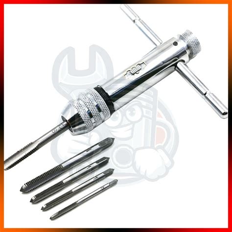 Screw Tap Drill Bit Straight Flute Groove Steel HSS Titanium Hand Threading Tapping Rethread