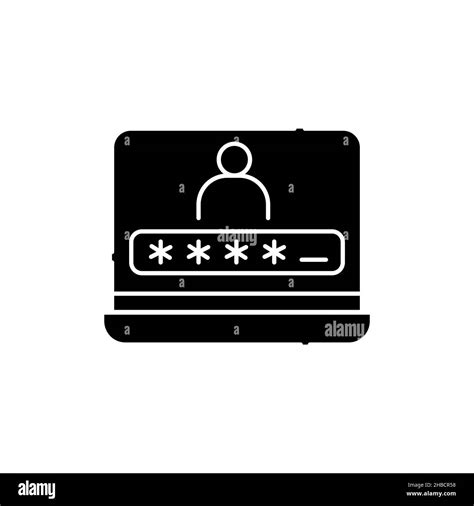 Password On Laptop Color Line Icon Isolated Vector Element Outline Pictogram For Web Page