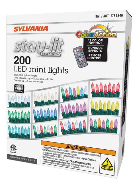 200 Sylvania Stay Lit Mini Lights