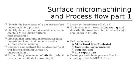 Pptx Surface Micromachining And Process Flow Part 1 Dokumen Tips