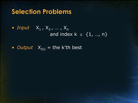 Ppt Deterministic Selection And Sorting Powerpoint Presentation Free