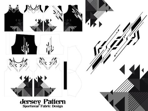 Vector Jersey Printing Pattern Vector Jersey Printing Pattern
