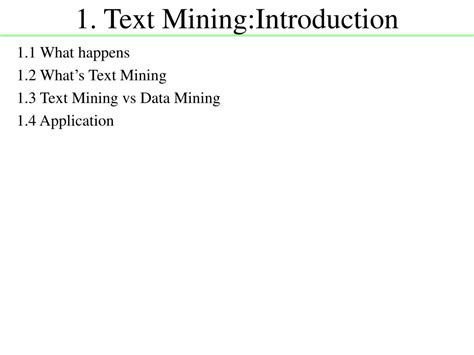 Ppt Text Mining Powerpoint Presentation Free Download Id362738