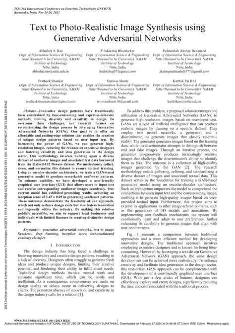 Pdf Text To Photo Realistic Image Synthesis Using Generative Adversarial Networks