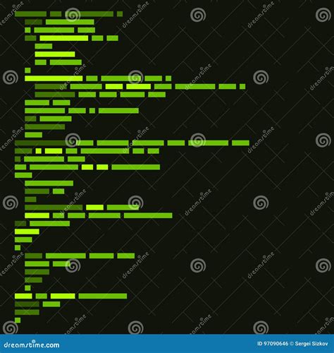 Program Code Listing Abstract Programming Background Vector Stock Vector Illustration Of