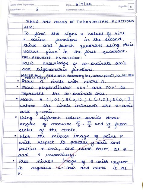Signs And Values Of Trigonometric Functions Pdf Trigonometric Functions Rotation