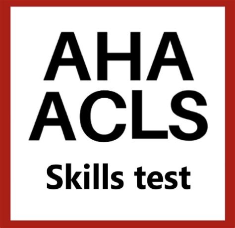 Aha Acls Skills Test Cardiocare Cpr Training