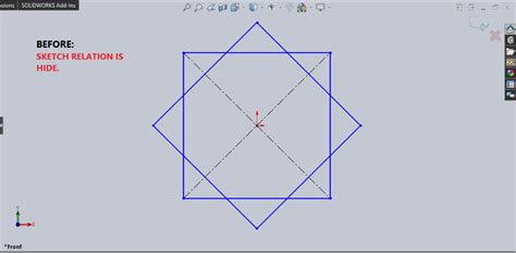 solidworks macro toggle hide show sketch relations the cad coder