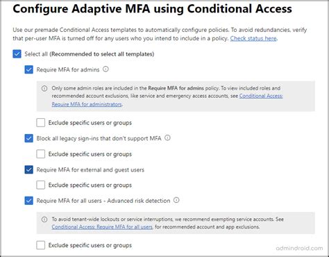 Adaptive Mfa Using Conditional Access In The Microsoft 365